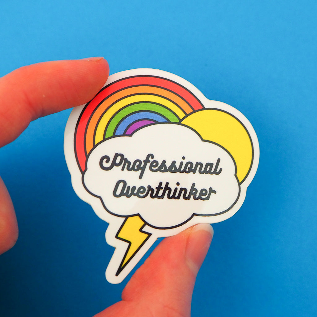 Professional Overthinker Vinyl Sticker - HOYFC – Hand Over Your Fairy Cakes