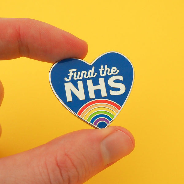 Fund the NHS Enamel Pin - HOYFC – Hand Over Your Fairy Cakes