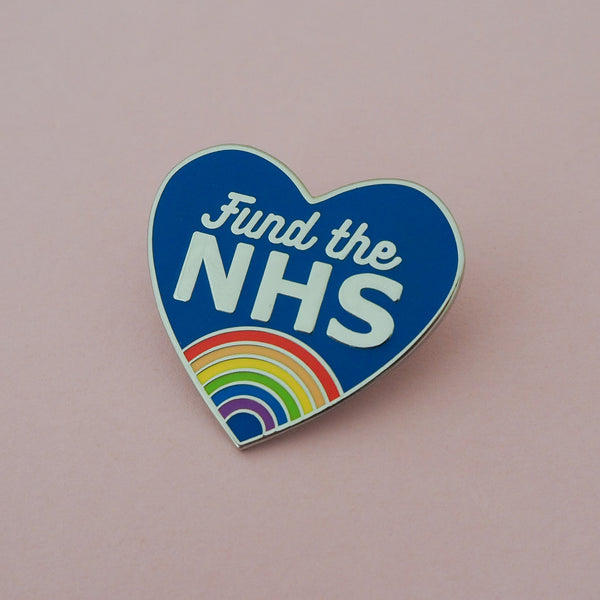 Fund the NHS Enamel Pin - HOYFC – Hand Over Your Fairy Cakes